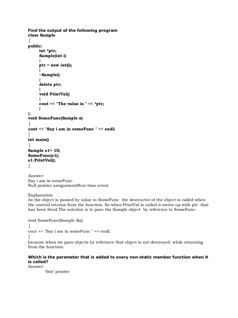 C Aptitude 1 Pdf Class Computer Programming Pointer Computer Programming 