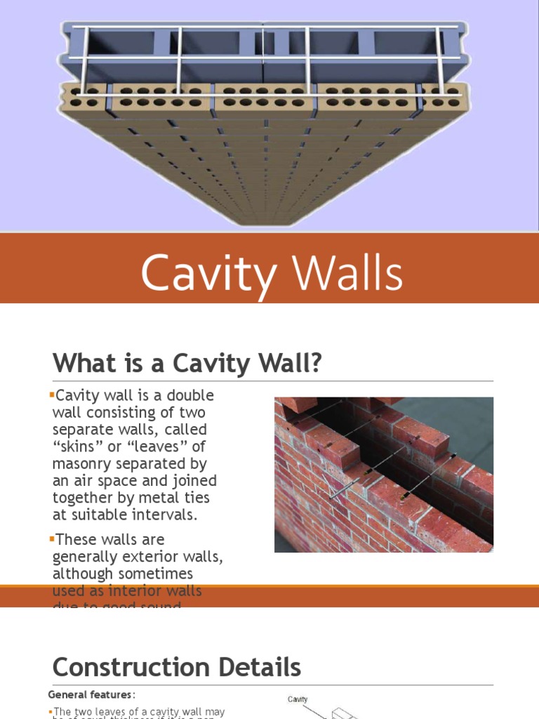 Cavity Wall Construction Guide | PDF | Wall | Building Insulation
