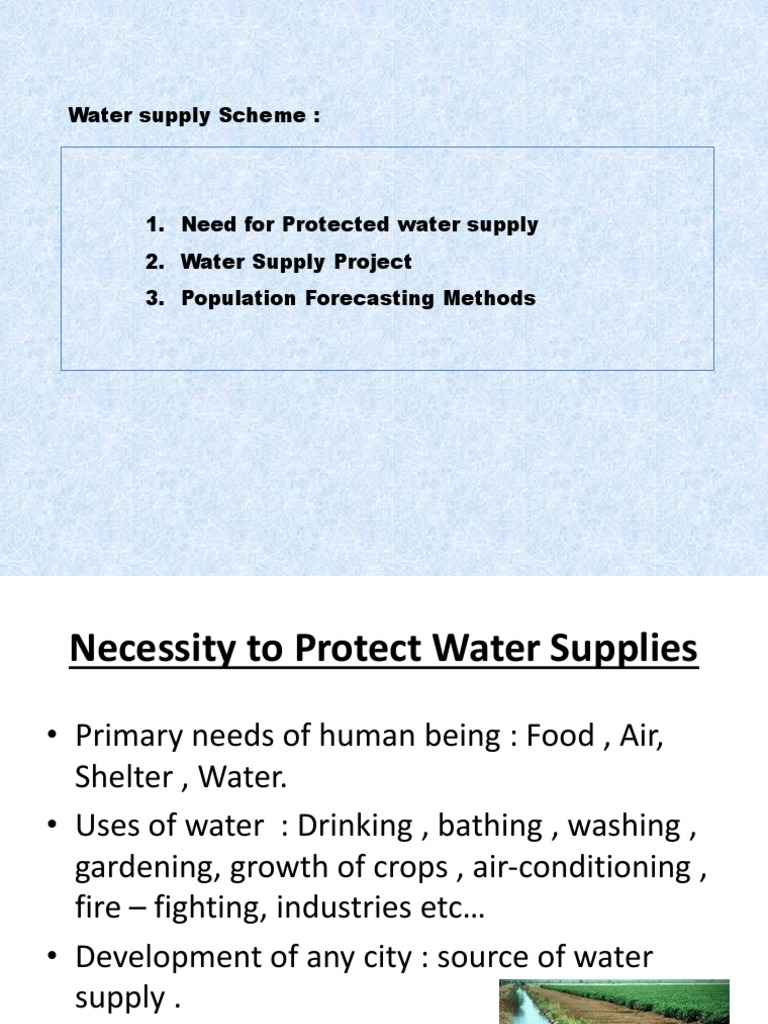 Essentials of Water Supply Schemes | PDF
