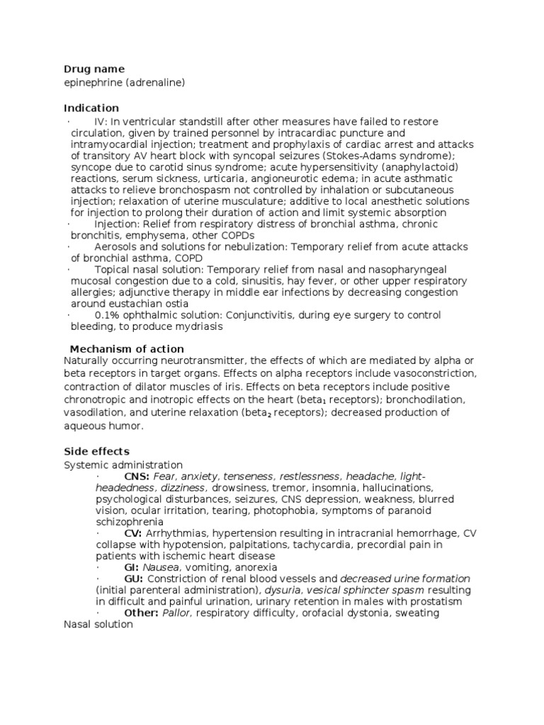 PNP Drug Study | PDF | Nausea | Asthma