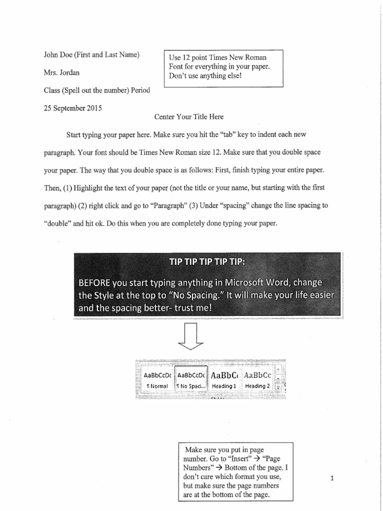 Typing Instructions | PDF
