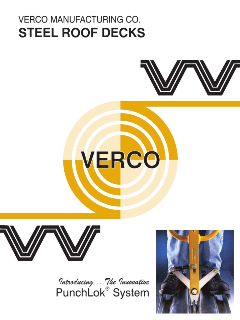Metal Roof Deck - Verco | PDF | Strength Of Materials | Civil Engineering