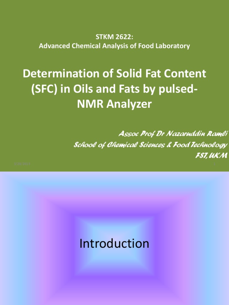Solid Fat Content | PDF | Differential Scanning Calorimetry | Nuclear ...
