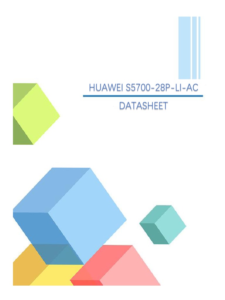 Huawei S5700-28P-LI-AC Datasheet | PDF | I Pv6 | Network Switch