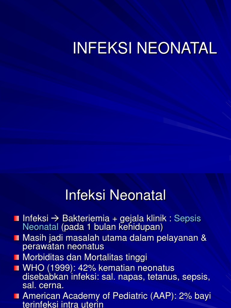 Infeksi Neonatal - Tatalaksana Sepsis | PDF | Kesehatan Wanita ...