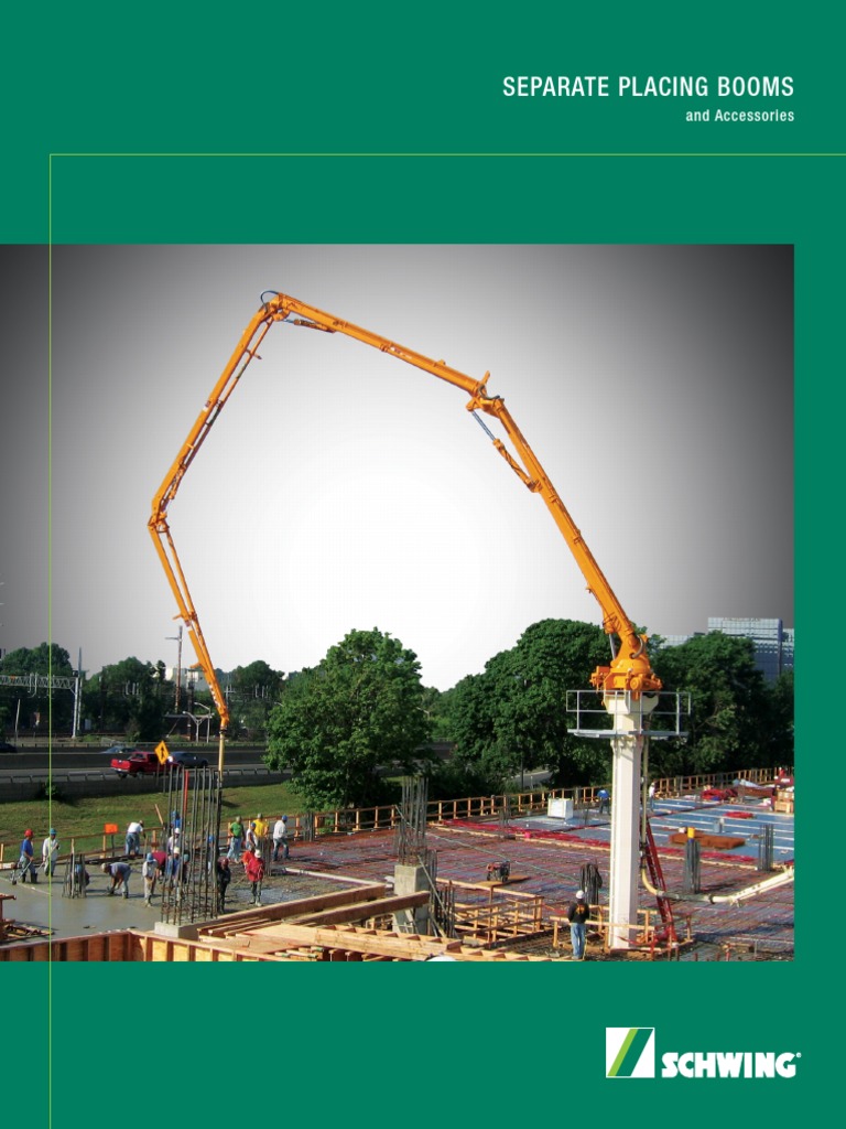 Separate Placing Booms: and Accessories | PDF | Crane (Machine) | Concrete