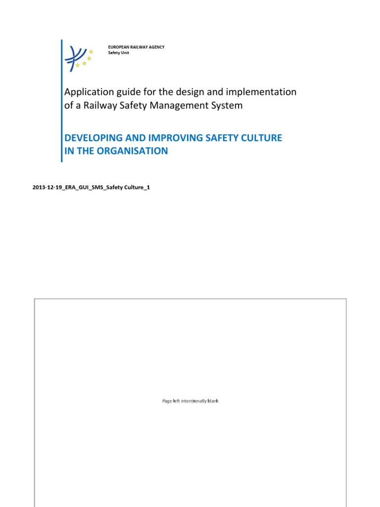 Developing and Improving Safety Culture | PDF | Organizational Culture ...