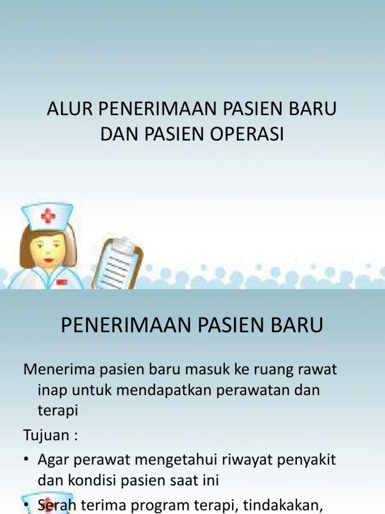 Alur Penerimaan Pasien Baru Dan Pasien Operasi | PDF
