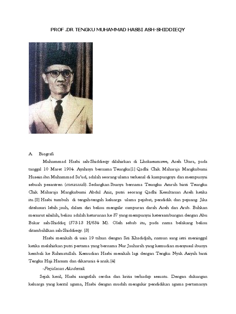 Artikel Pprof Hasbi Ash Sidiqi | PDF