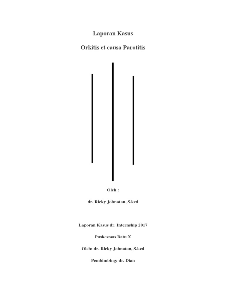 Kasus Orchitis Akibat Parotitis pada Pria | PDF