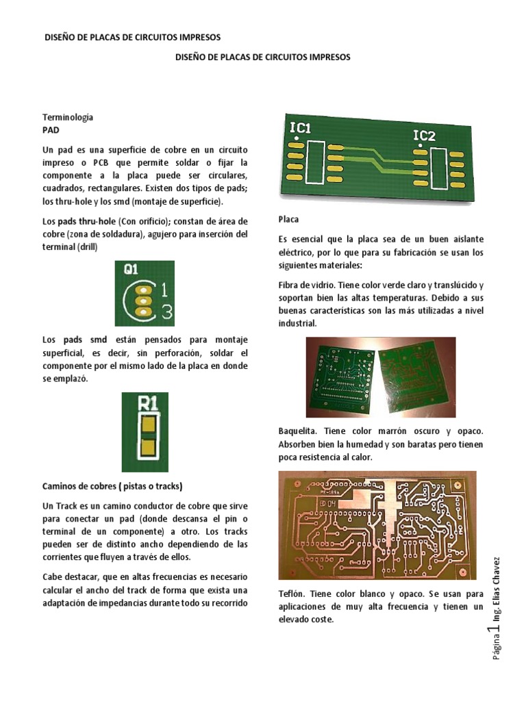 Diseño de Placas de Circuitos Impresos | PDF | Placa de circuito impreso | Electricidad