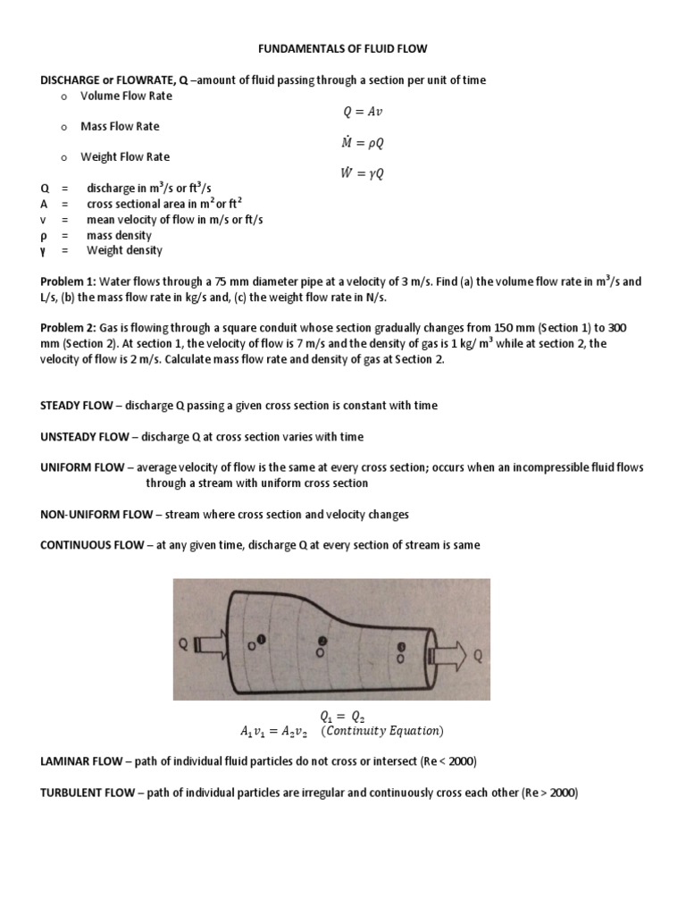 Lec 2 Ceng80 | PDF | Fluid Dynamics | Flow Measurement