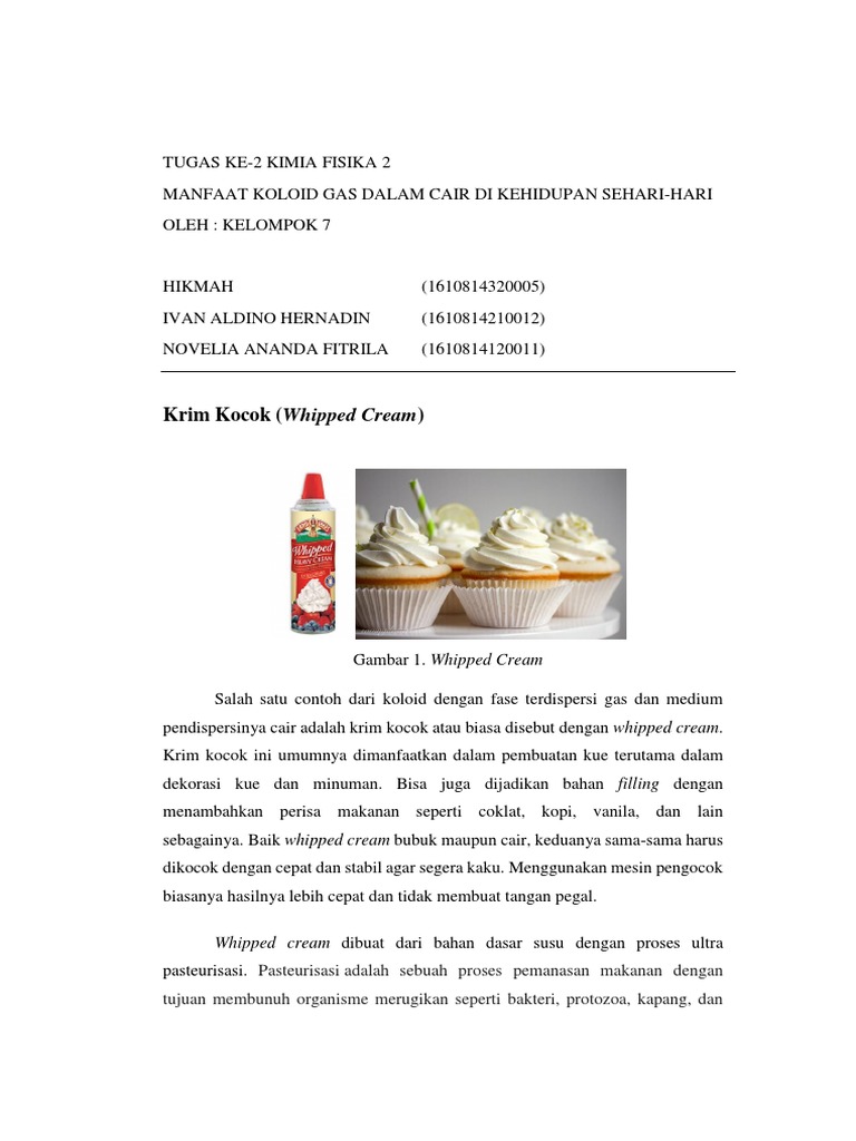 Contoh Dan Manfaat Koloid Dalam Keseharian | PDF