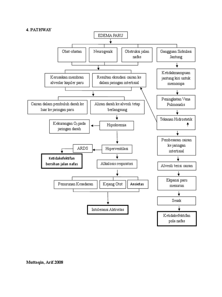 Pathway Edema Paru dan Patofisiologinya | PDF