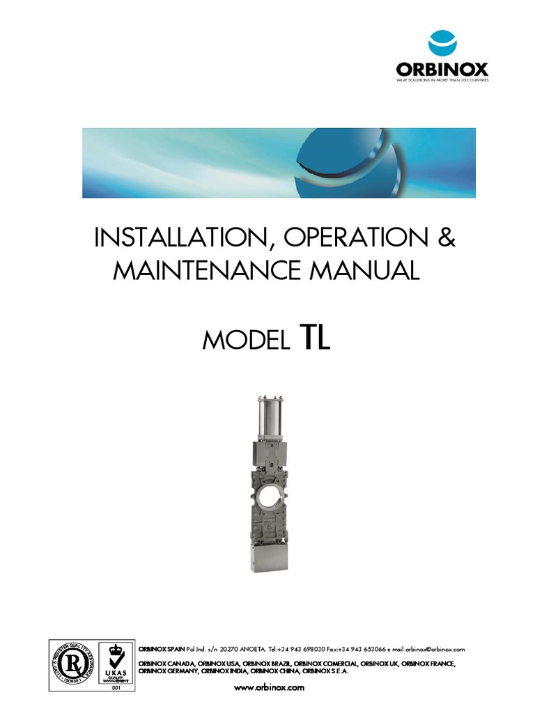 TL TL TL TL: Installation, Operation & Maintenance Manual Model | PDF ...