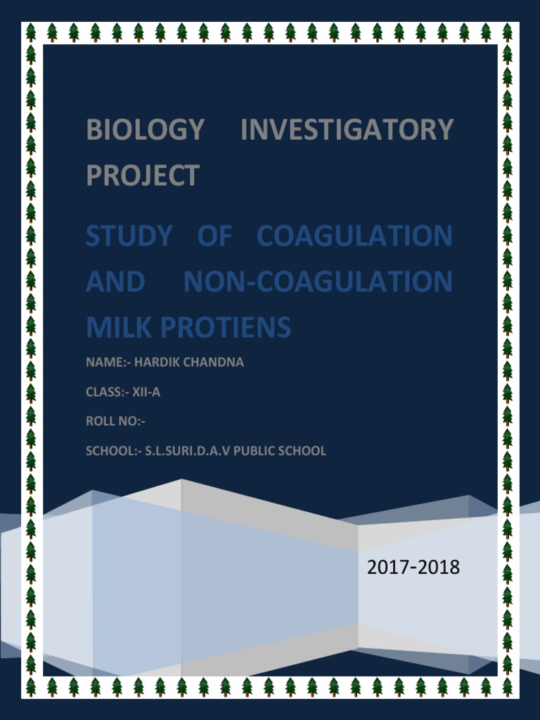 Biology Project | PDF | Milk | Proteins