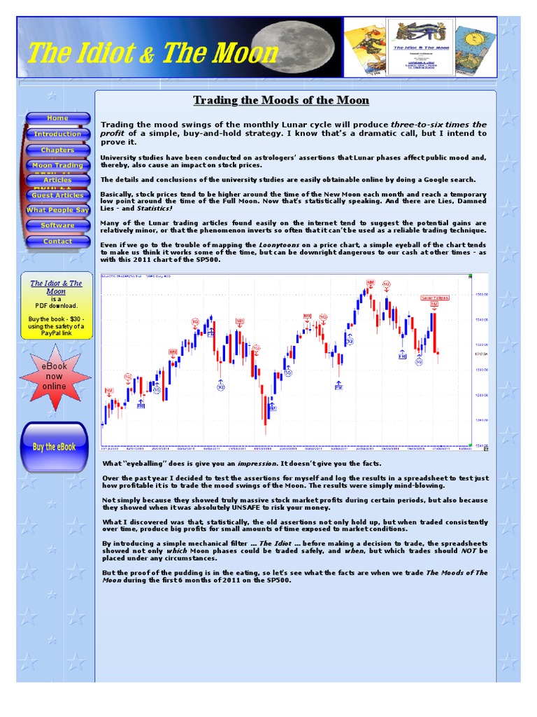 Stock Market Profits With Moon Phases | PDF | Short (Finance) | Moon