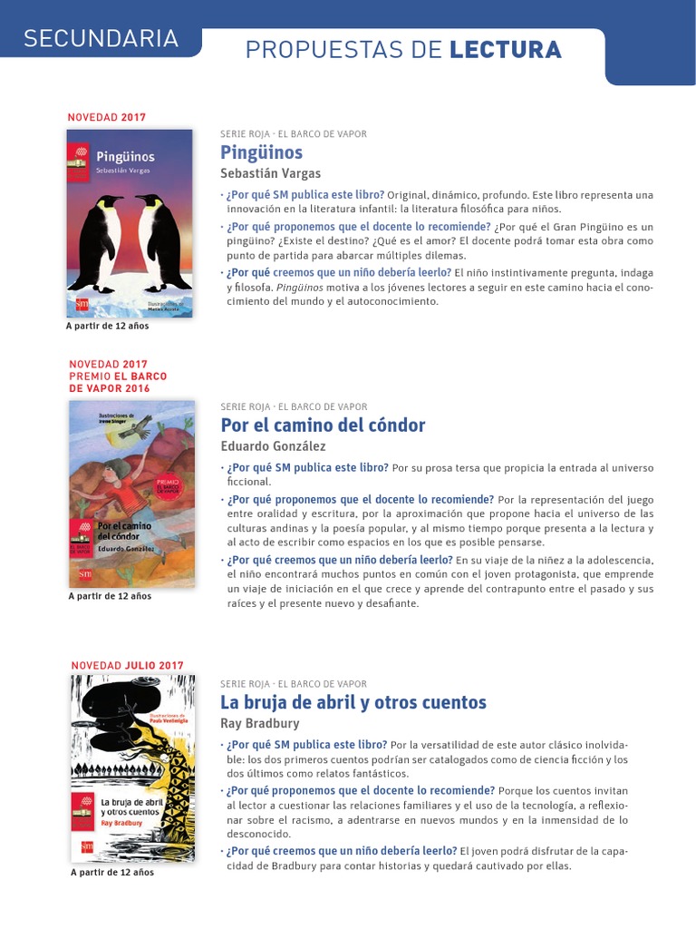 Lecturas Juveniles Recomendadas | PDF | Novelas | Cuentos