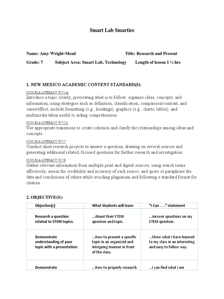 7th Grade STEM Research Project Guide | PDF | Rubric (Academic ...