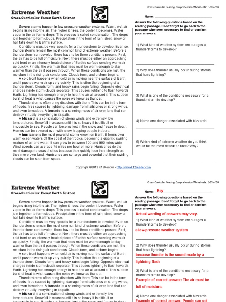 Gr5 Wk33 Extreme Weather | PDF | Thunderstorm | Lightning