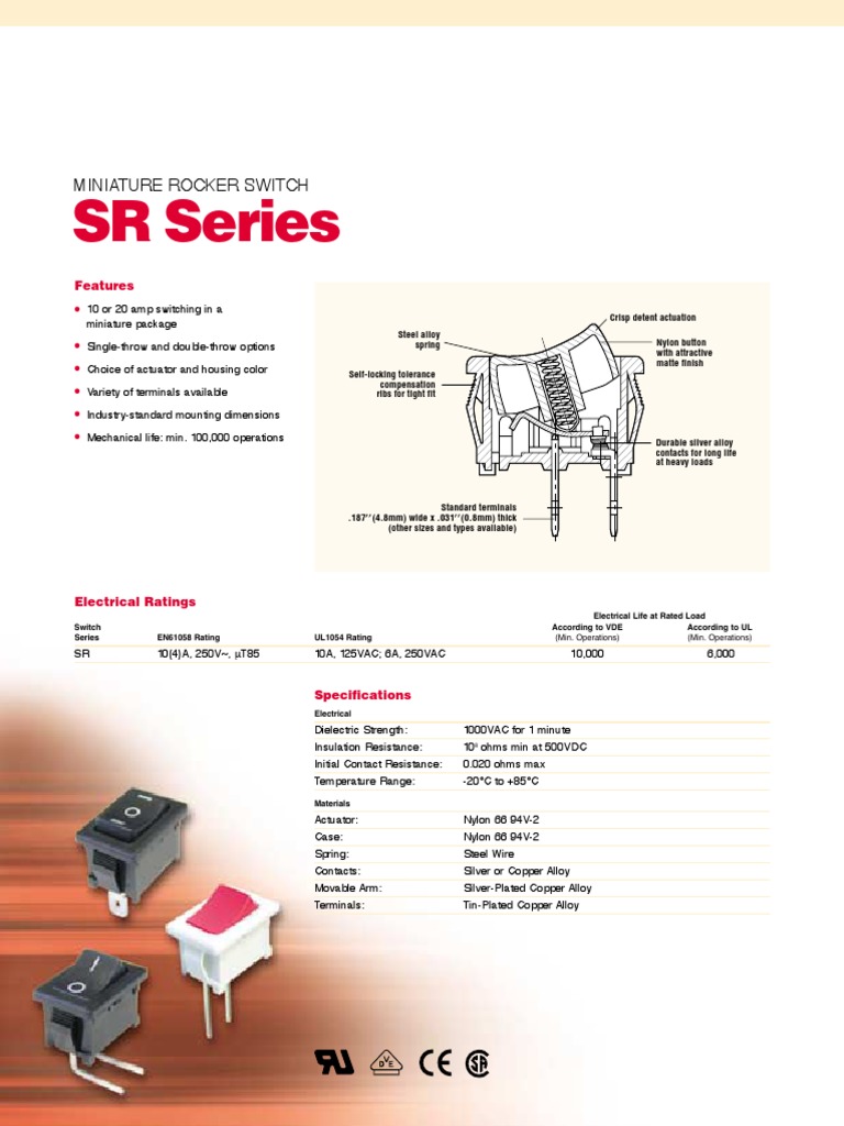 Rocker Switch PDF | PDF | Switch | Electrical Resistance And Conductance