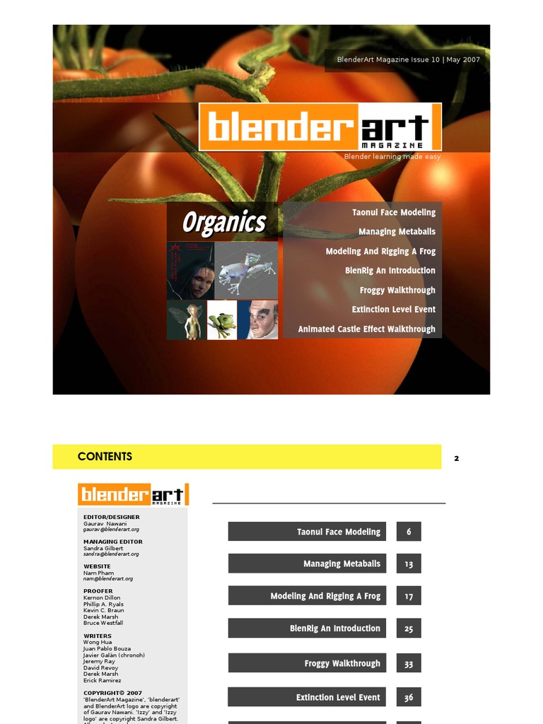 Blender Art Mag-10 Eng | PDF | Blender (Software) | 3 D Computer Graphics