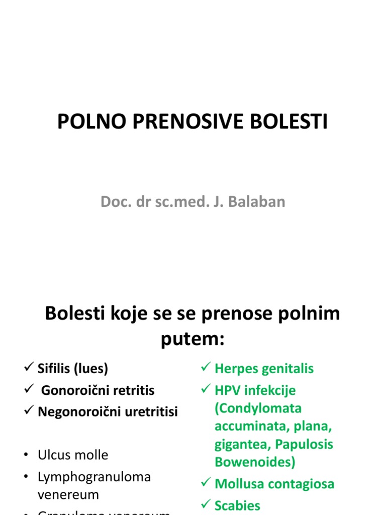 27 Polno Prenosive Bolesti | PDF