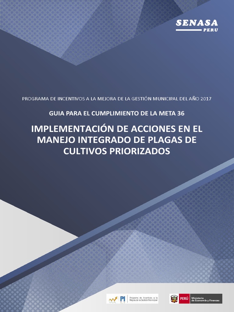 Guia Meta 36 Modificado | PDF | Plaga (organismo) | Presupuesto