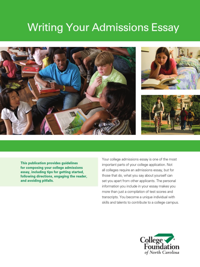 Crafting Your College Admissions Essay | PDF | College Admissions In ...