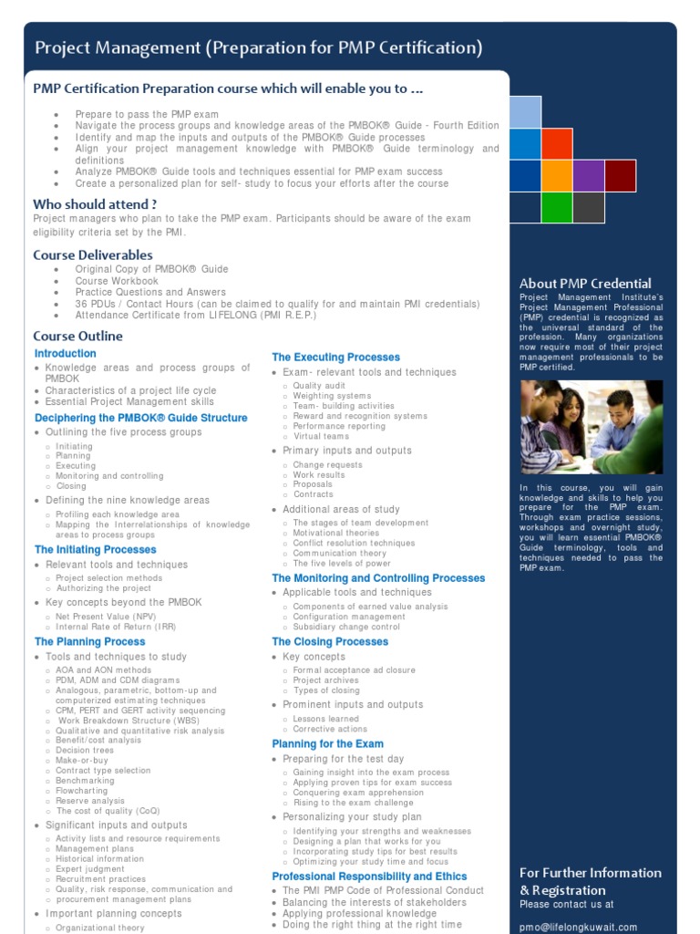 PMP Outline | PDF | Project Management Professional | Project Management