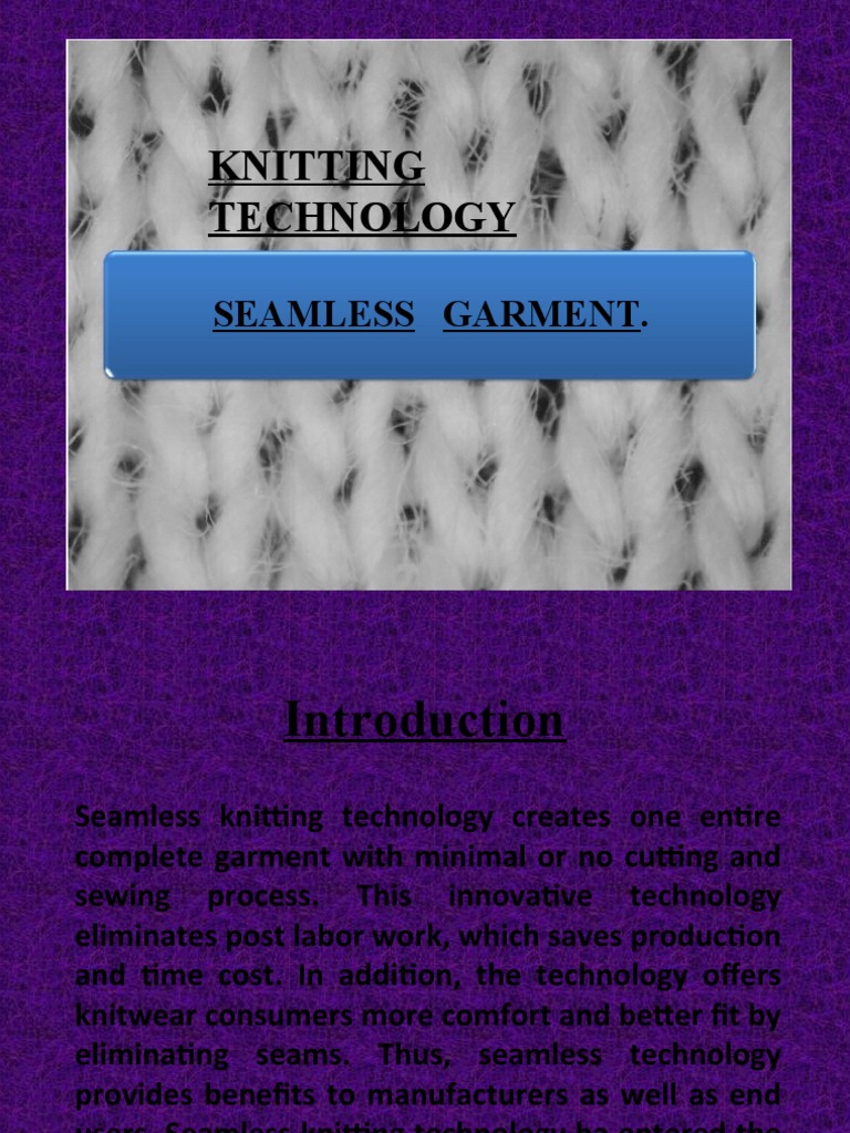 KNITTING Technology Seamless Garment New | Download Free PDF ...