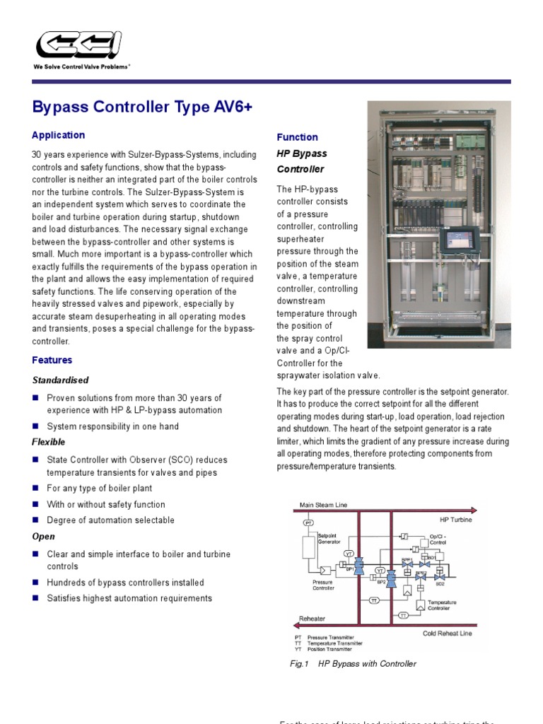 Bypass Controller | PDF | Control Theory | Boiler