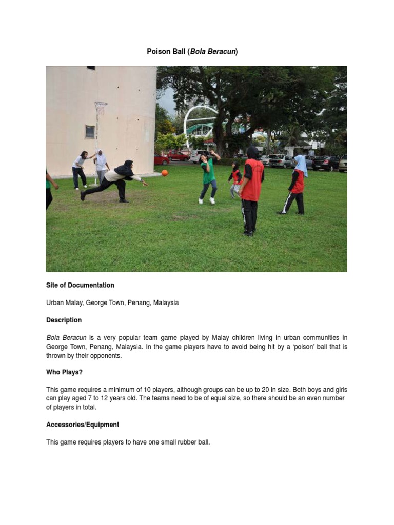 Bola Beracun Poison Ball | PDF | Team Sports | Hobbies