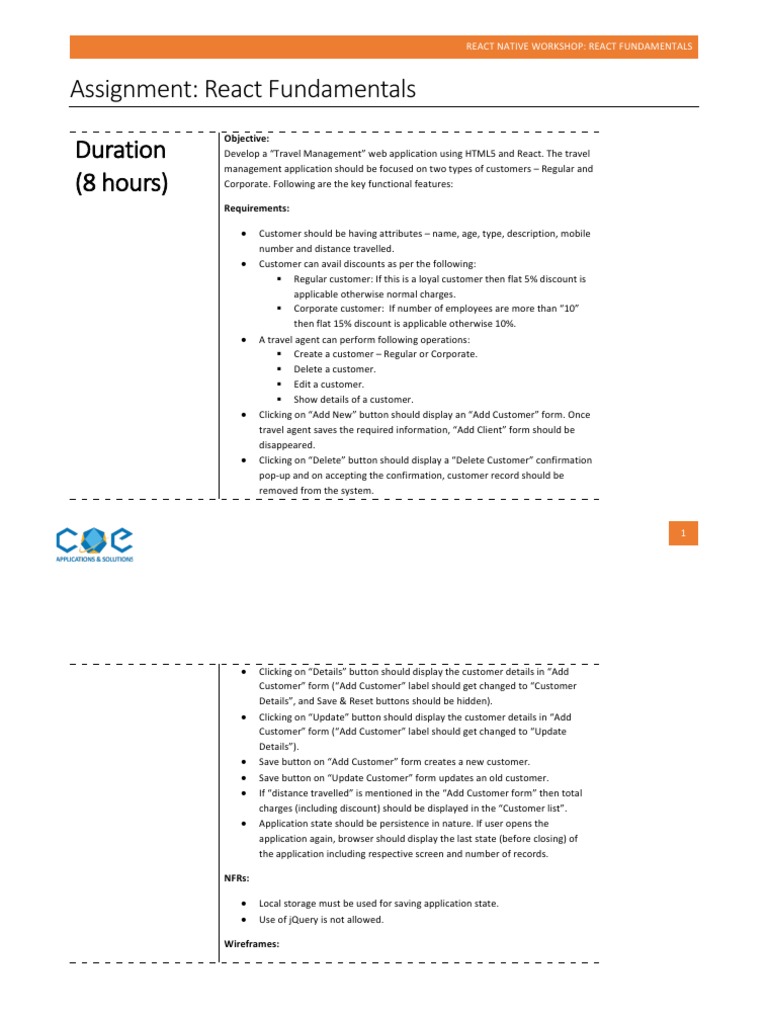 Assignment Session 1 React Fundamentals Pdf Cascading Style Sheets Web Software 