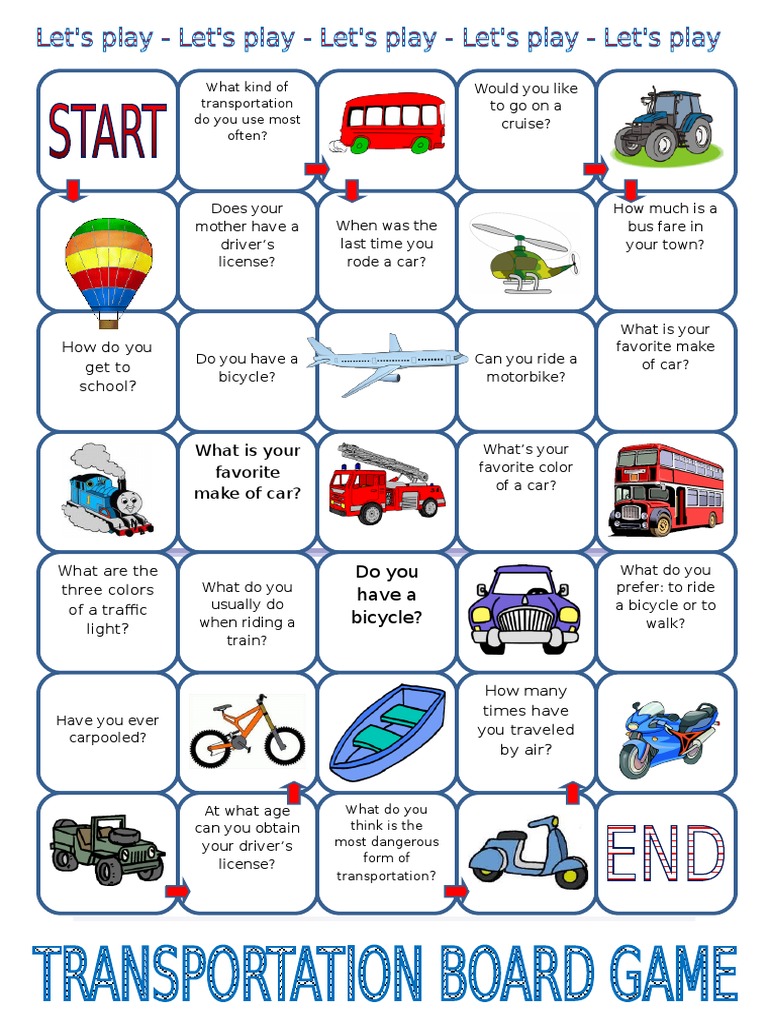 Transportation Board Game | PDF