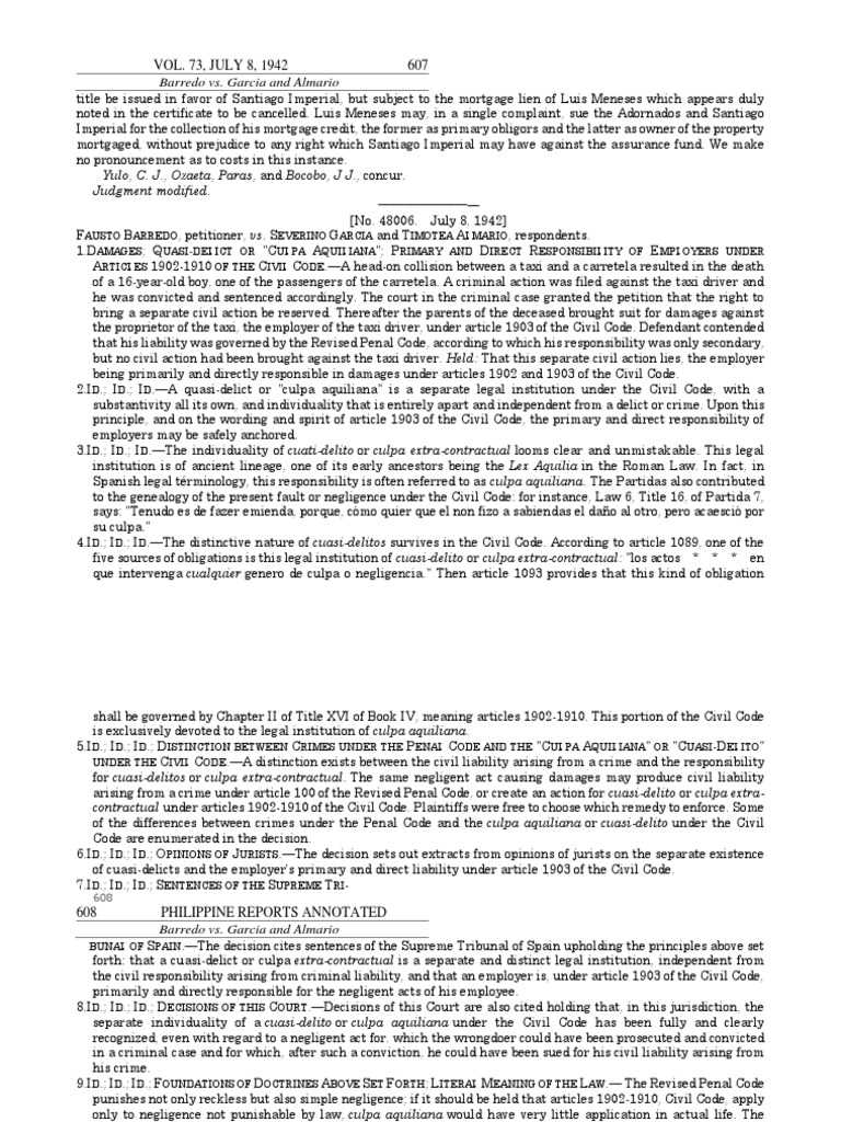 Oblicon Scra Cases | PDF | Negligence | Lawsuit