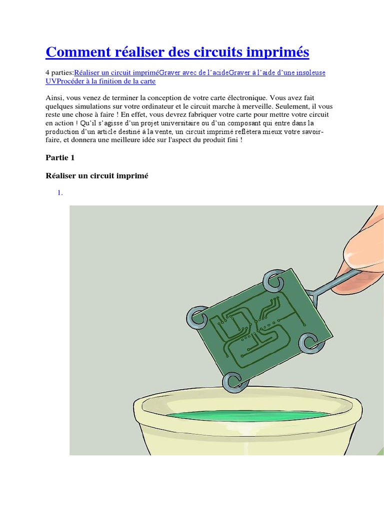 Comment Réaliser Des Circuits Imprimés | Download Free PDF | Circuit ...