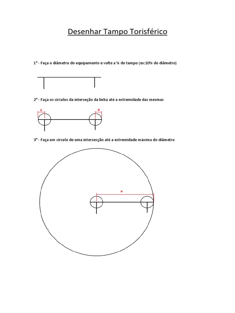 Guia para Desenho de Tampo Torisférico | PDF | Ciências e Matemática ...