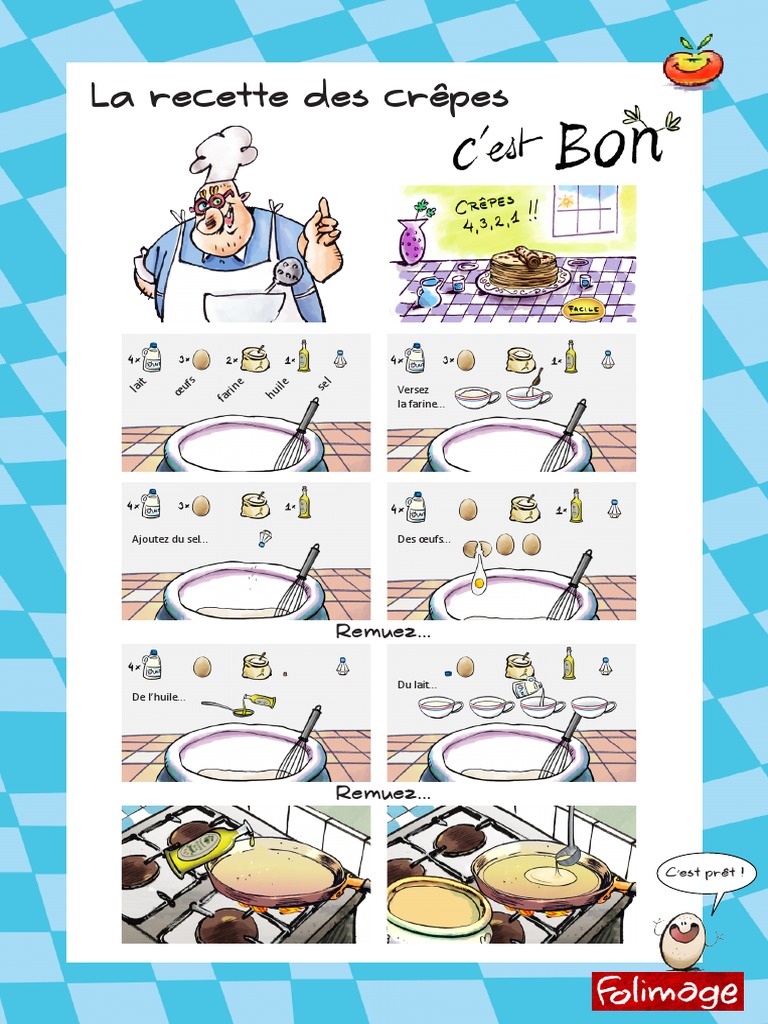 Recette de Crêpes Facile FLE | PDF | Cuisine africaine | Cuisine ...
