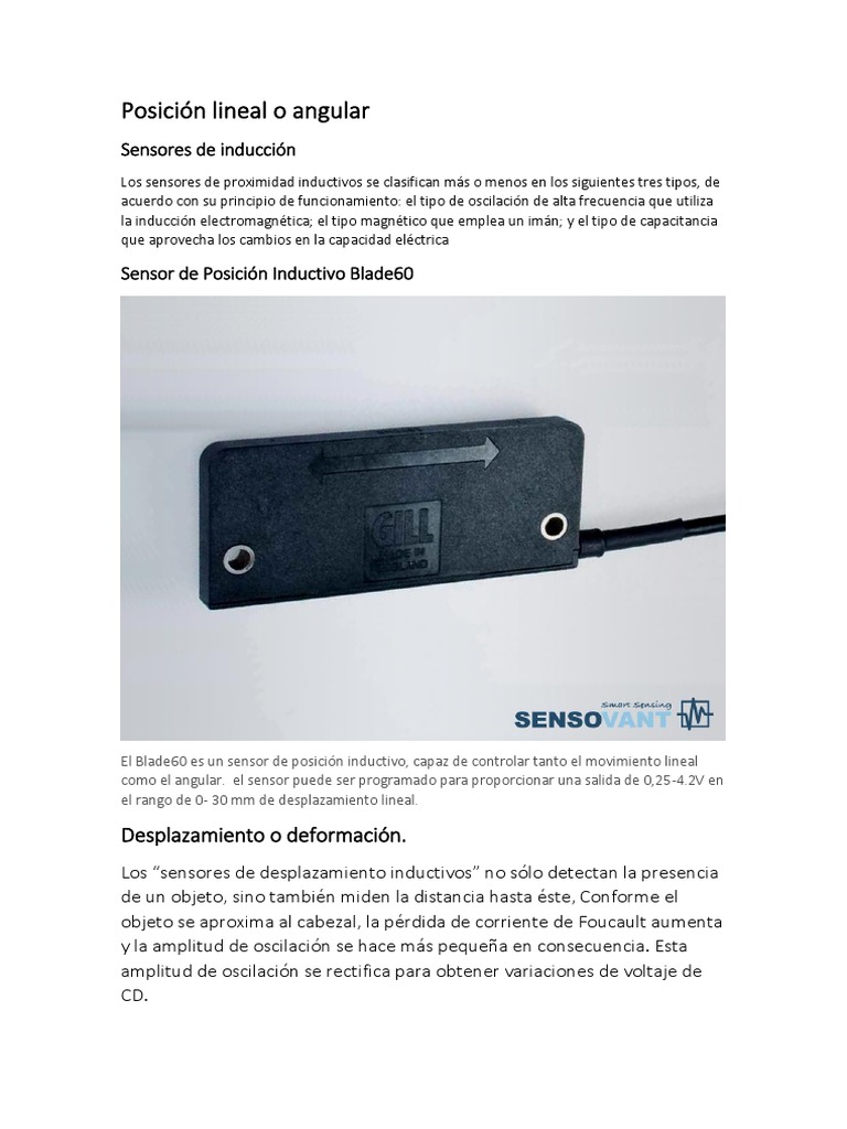 Posición Lineal o Angular | PDF | Tecnología