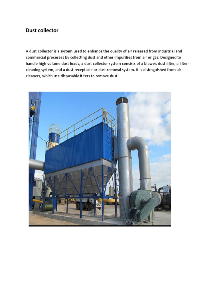 Dust Collector | PDF | Industrial Processes | Industries