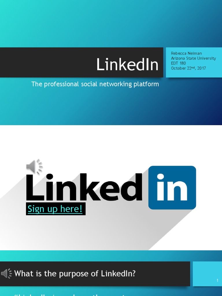 Linkedin Presentation | PDF | Linked In | Social Networking Service