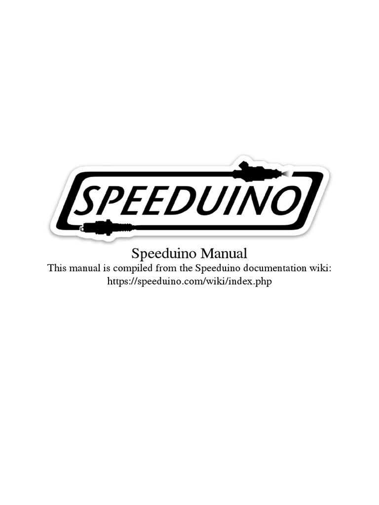 Speeduino Manual | PDF | Ignition System | Electrical Connector