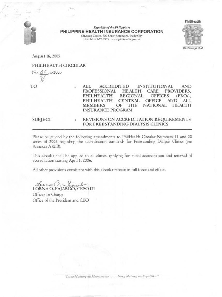 HD - PhilHealth Accreditation PDF | PDF | Hemodialysis | Nephrology
