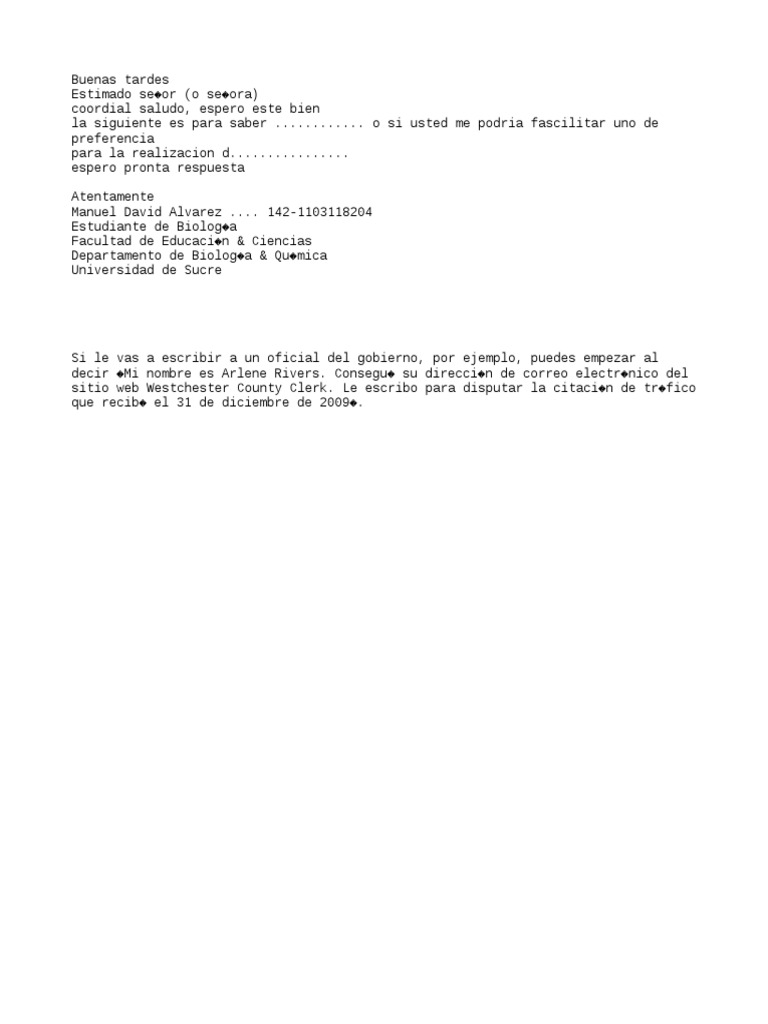 Formato para Correos Formales | PDF