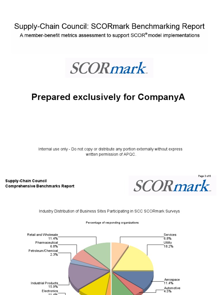 Scor Sample Report | PDF | Supply Chain | Benchmarking