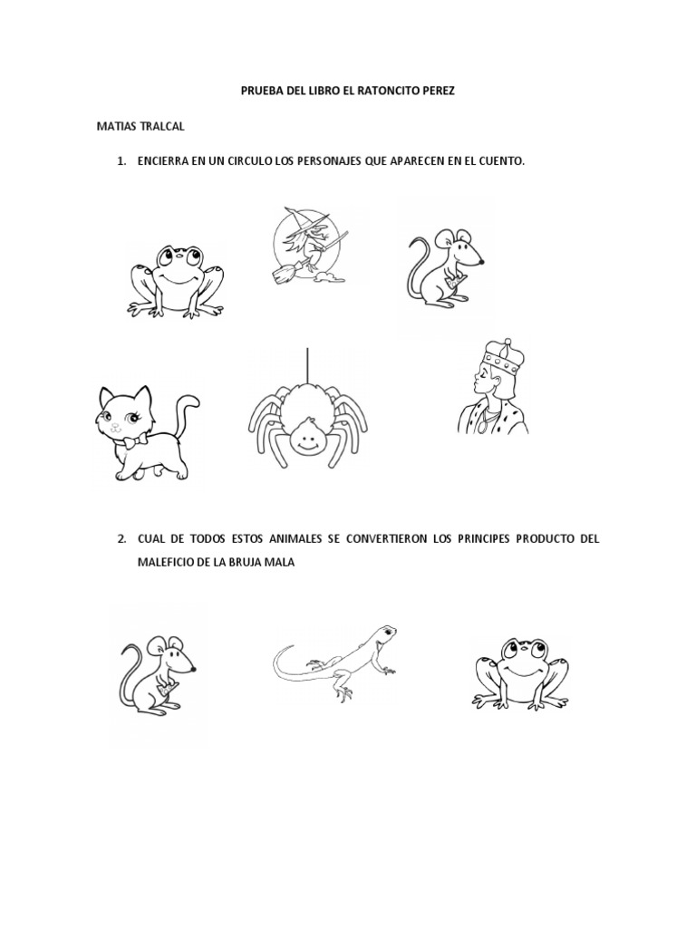 Actividades del Ratón Pérez para Niños | PDF | Ocio | Deportes