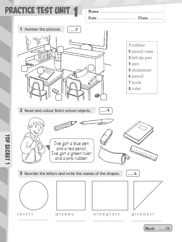 Top Secret 1 Practice Test | PDF | Pen