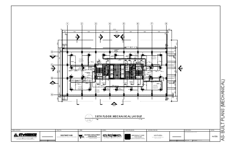 M-1006 - Sixth Floor Mvac Layout | PDF | Engineering