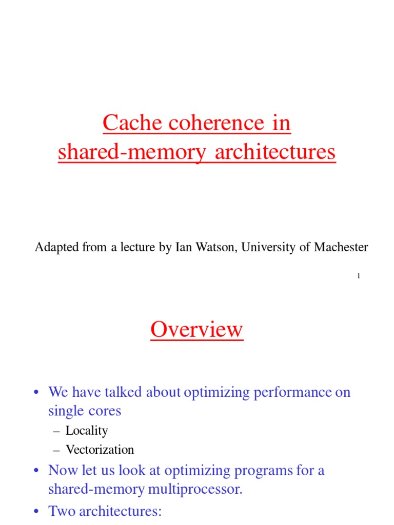 Cache Coherency | PDF | Cpu Cache | Computer Architecture